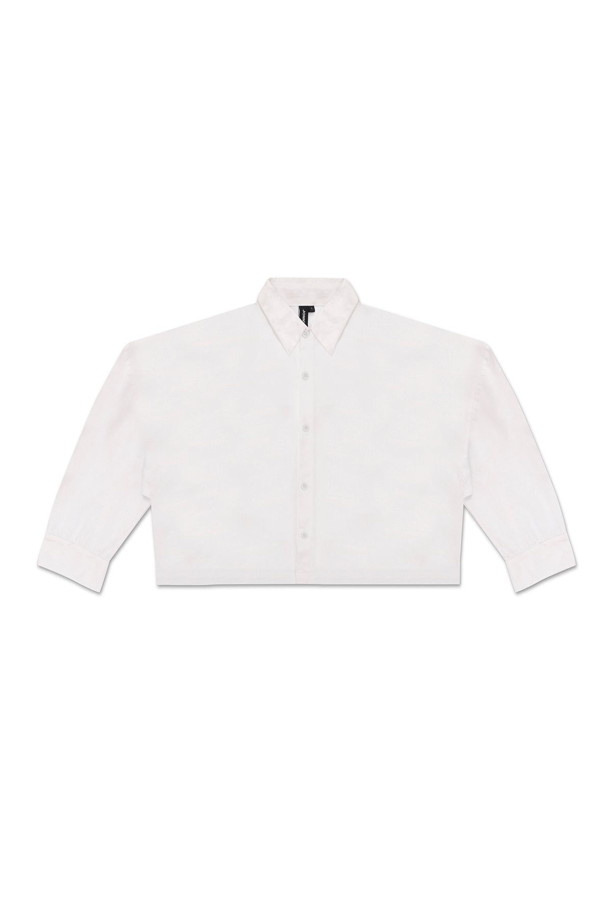 CROPPED COLLAR SHIRT IN WHITE – JONNY COTA